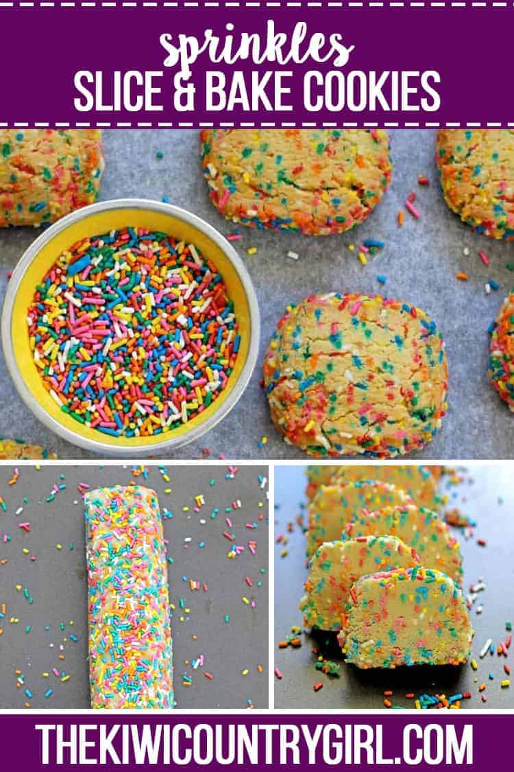 Sprinkles Slice & Bake Cookies - The Kiwi Country Girl