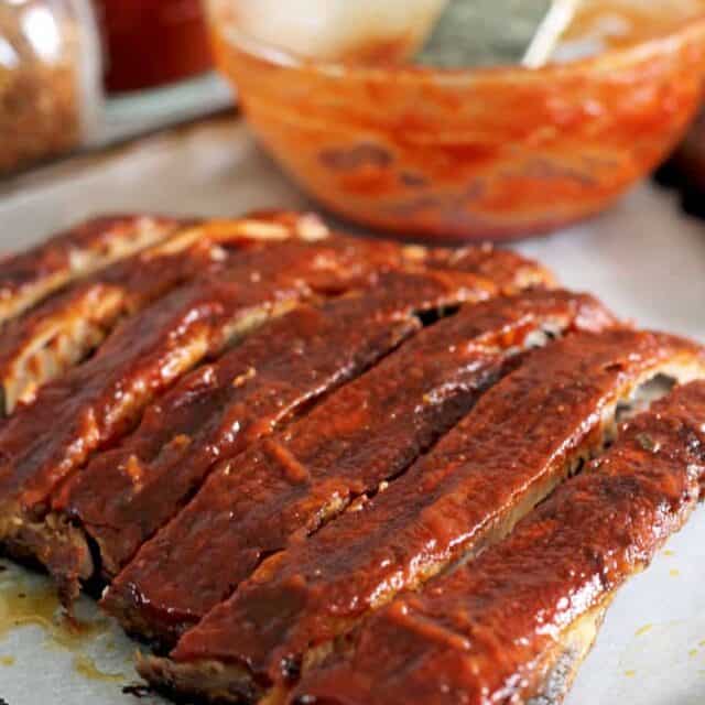 Oven Baked BBQ Pork Ribs - The Kiwi Country Girl