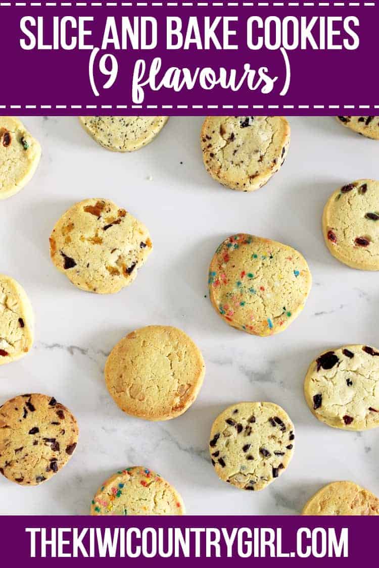 Easy Slice and Bake Cookies (with 9 flavour ideas!) | The Kiwi Country Girl