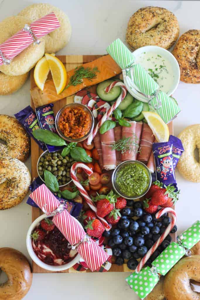 How to set up a build your own bagel bar - The Kiwi Country Girl